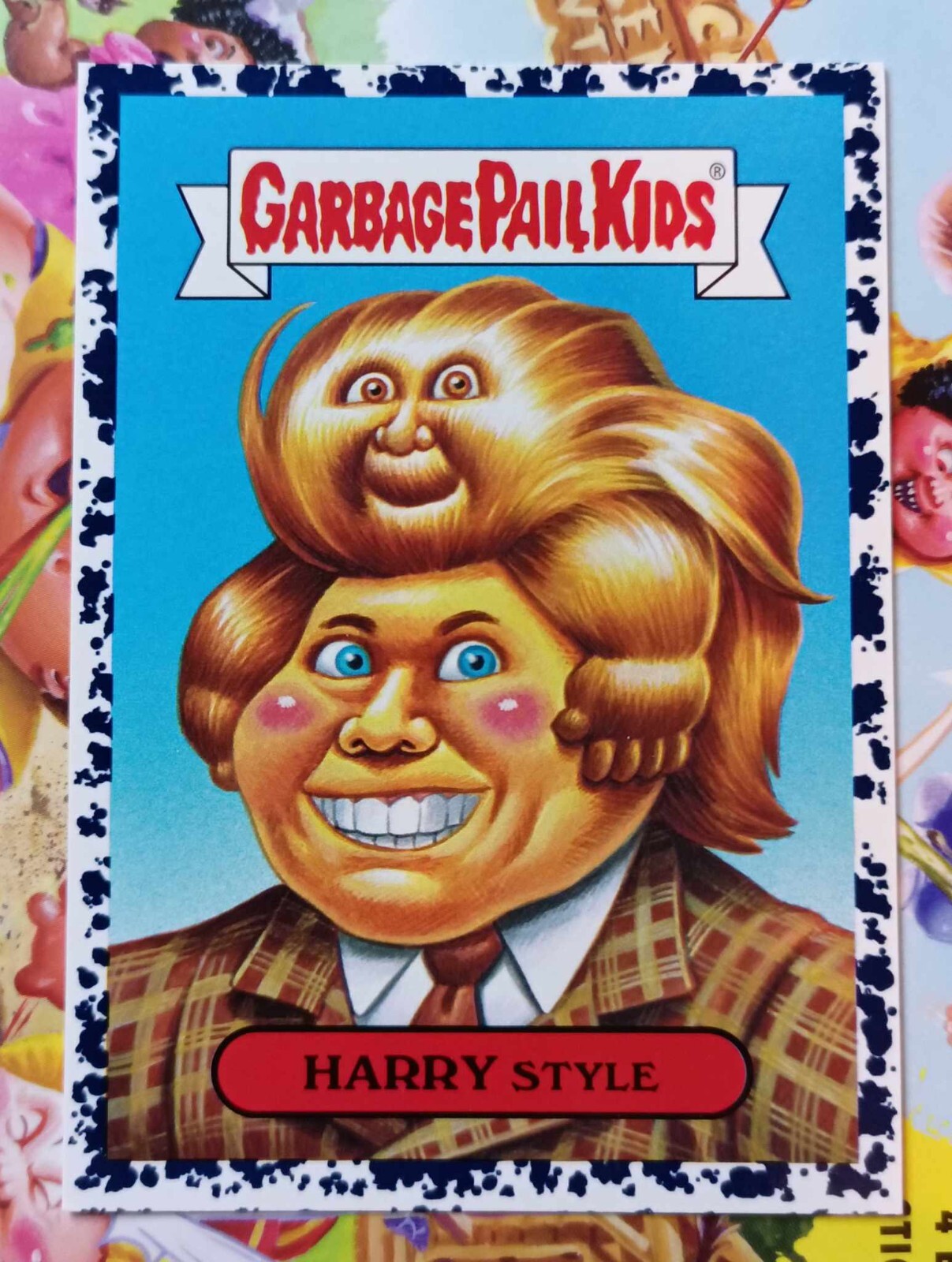 Garbage pail kids (BATTLE OF THE BANDS) black boarder "HARRY STYLE" | eBay