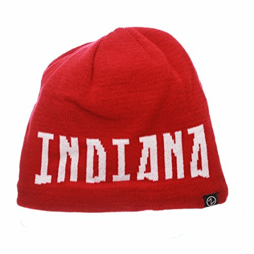 NCAA Zephyr Indiana Hoosiers Mens Ricochet Reversible Beanie Adjustable ...