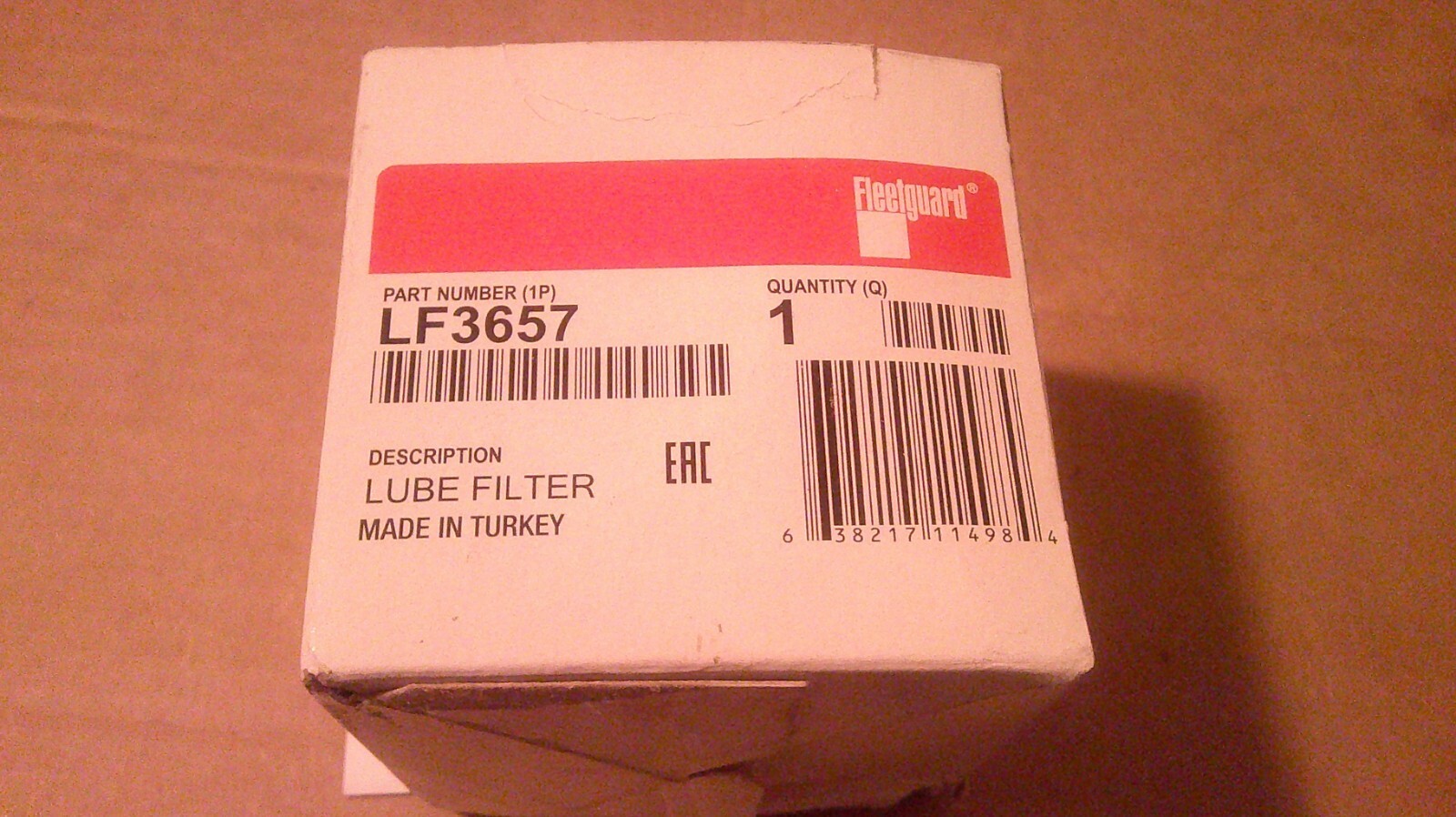 FLEETGUARD LF3657 - cross reference oil filters | oilfilter ...