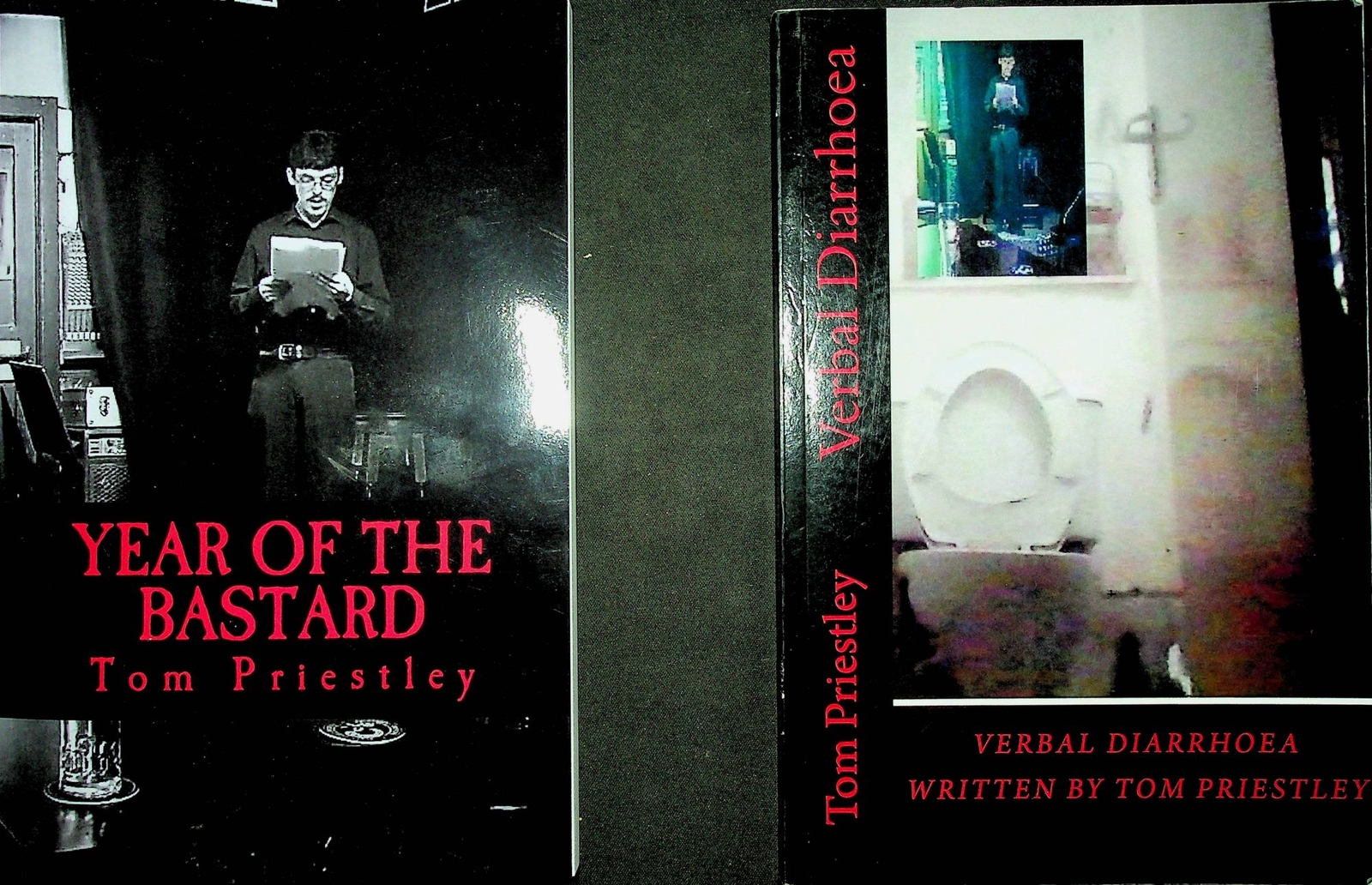 Tom Priestley / 2 vols of poetry 1 Year of the Bastard and 2 Verbal 1st ...