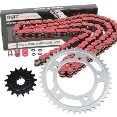 Red O-Ring Drive Chain & Sprockets Kit for Honda VT750C Shadow Aero 750 ...