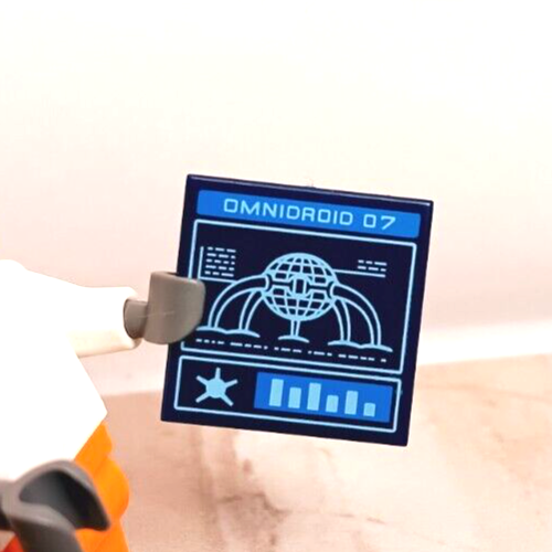 New LEGO Control Panel 2x2 Printed Tile OMNIDROID Machine Schematics ...