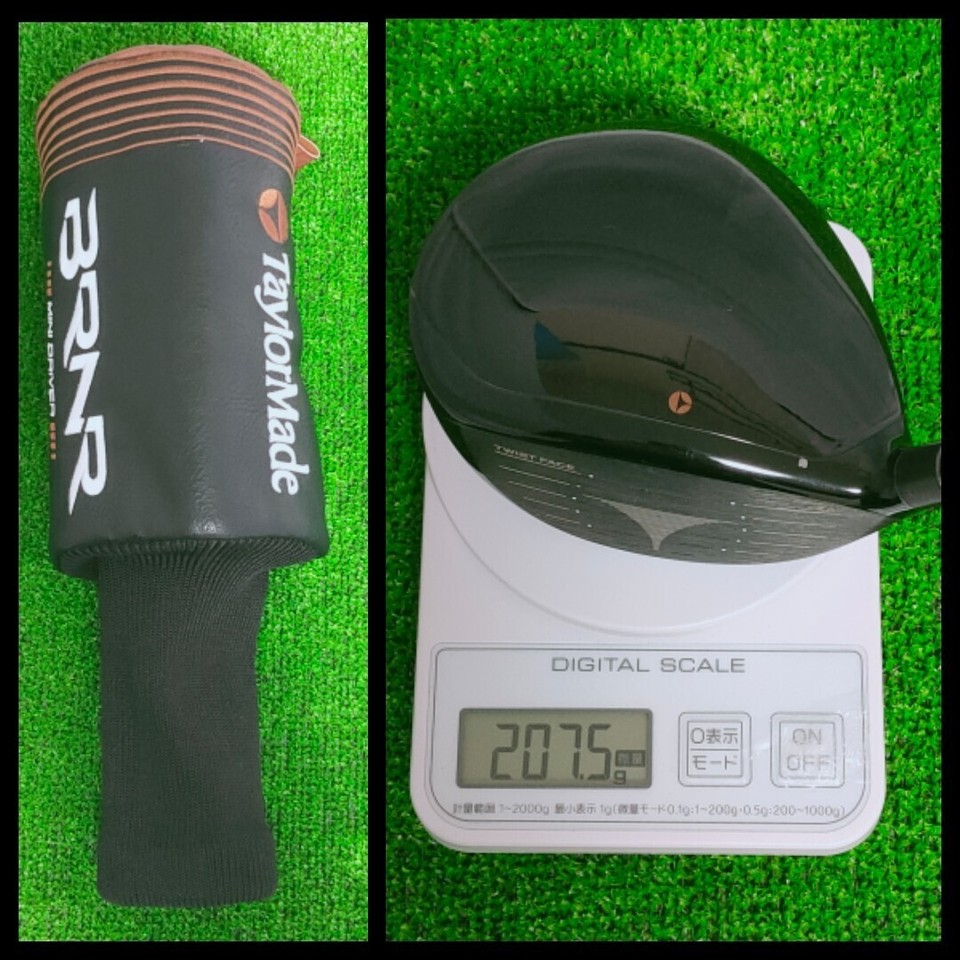 TaylorMade BRNR 13.5 Degree Mini Driver Head with Cover Used Right ...