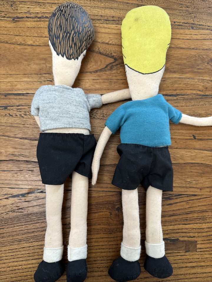 Vintage BEAVIS and BUTT-HEAD Plush Dolls MTV 1993 Mike Judge Butthead ...