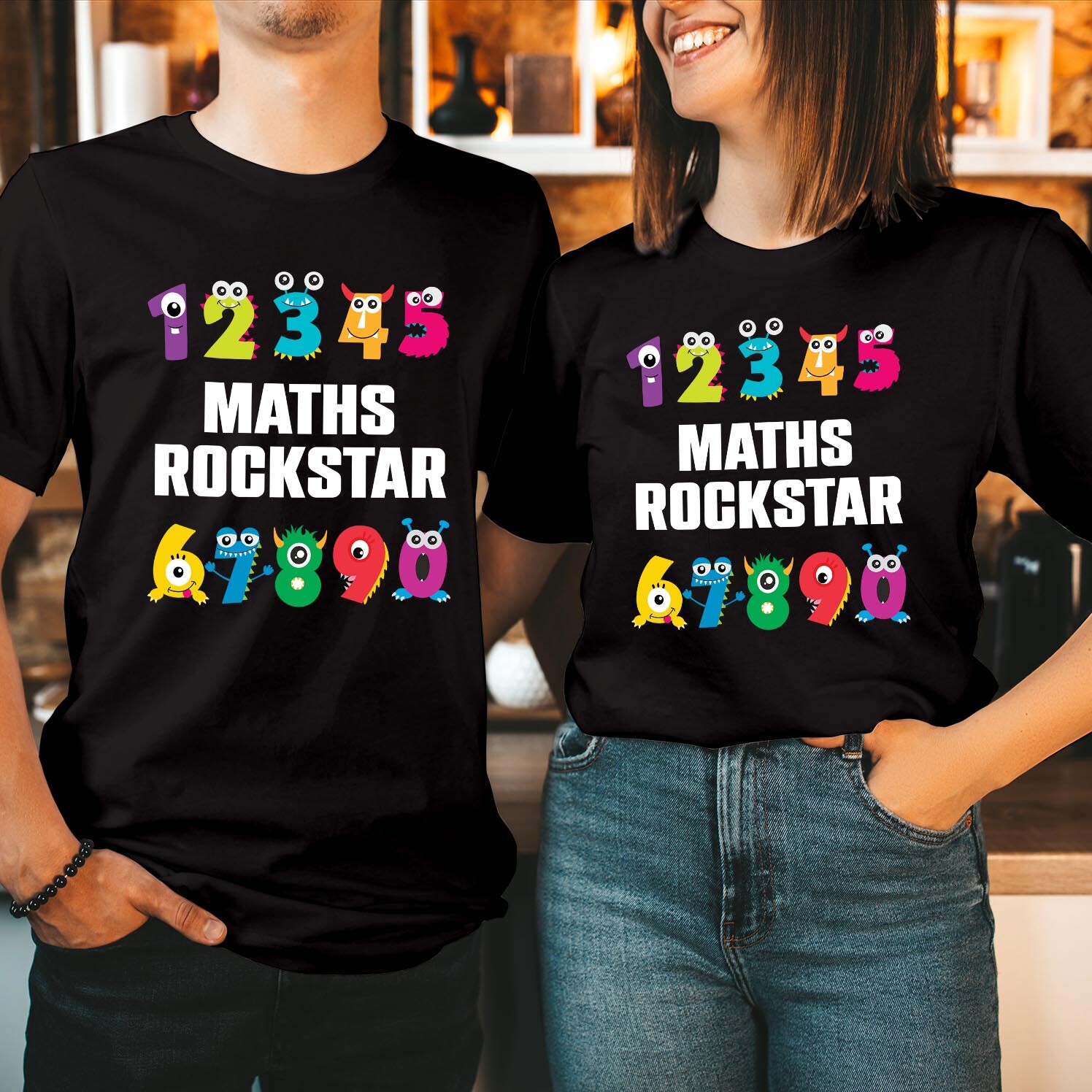 T-Shirt (119) Number Day Maths Day School Kids Boys Girls Gift Numbers ...