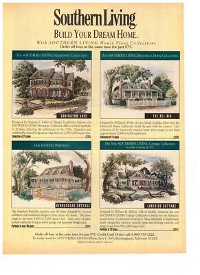 Southern Living Build Your Dream Home House Plan Vintage 1993 Print Ad ...