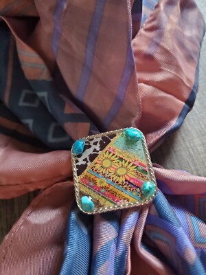 Scarf SLIDE Wild Rag Western Cowboy Slide Cowgirl Buckaroo Bandana ...