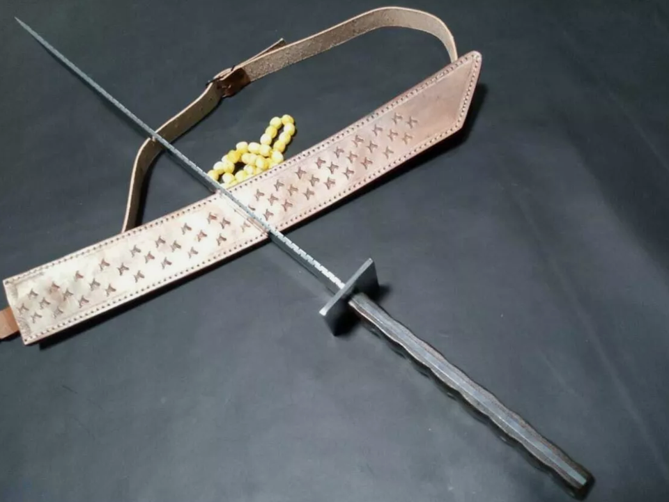 KATANA SWORD NINJA COMBAT SWORD CUSTOM HANDMADE D2 TOOL STEEL SAMURAI ...
