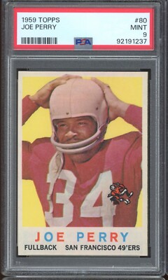 1959 Topps Football #80 Joe Perry PSA 9 | eBay