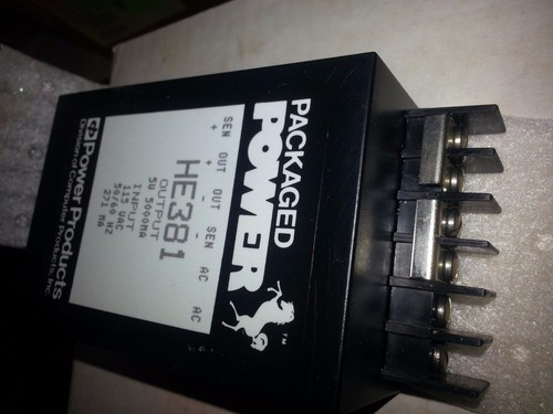 Power Products - Packaged Power HE381 5V 5000mA Power Supply 115VAC ...