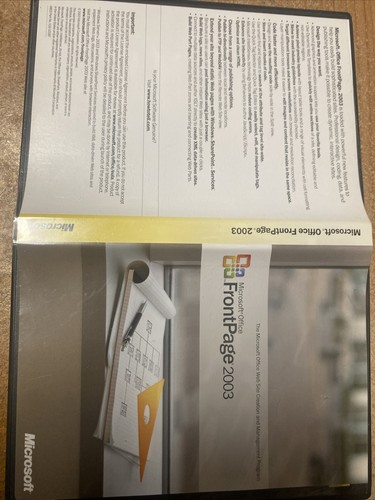 Microsoft Office FrontPage 2003 for Windows Full Version RETAIL | eBay