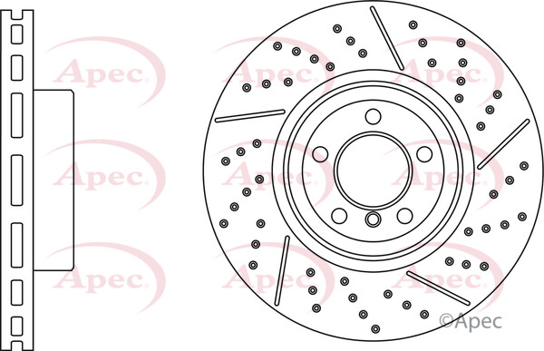 Brake Disc Single Vented fits BMW 425D 2.0D Front 14 to 18 370mm ...