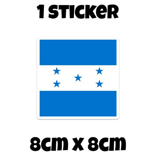 Honduras Flag Square Decal Vinyl Sticker 8cm x 8cm | eBay