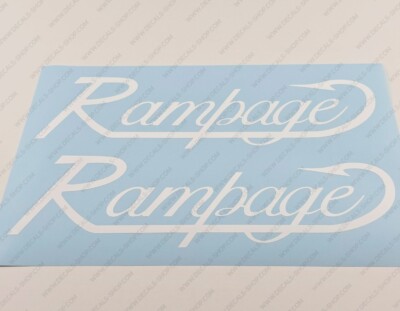 Rampage Boat Logo Decals Stickers Set of 2 | 22" Long