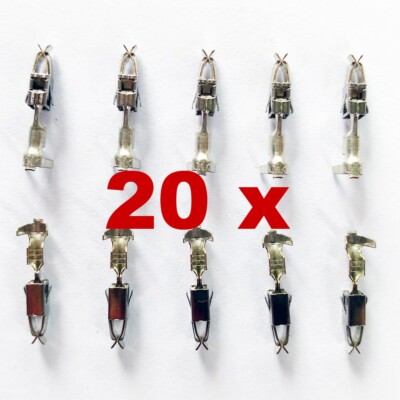 20 x BOSCH EV1 TERMINALS (FEMALE) for NORMAL+SHORT+LOW 2,3,4,5,6,7,8 ...