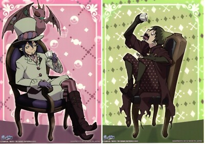 2 pcs sticker Ao no blue Exorcist anime Mephisto Pheles Amaimon | eBay