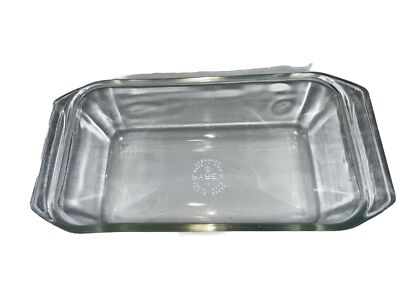 Vintage PYREX Clear #215-B 9x5x3 Loaf Bread Pan Dish Clear Baking Dish ...