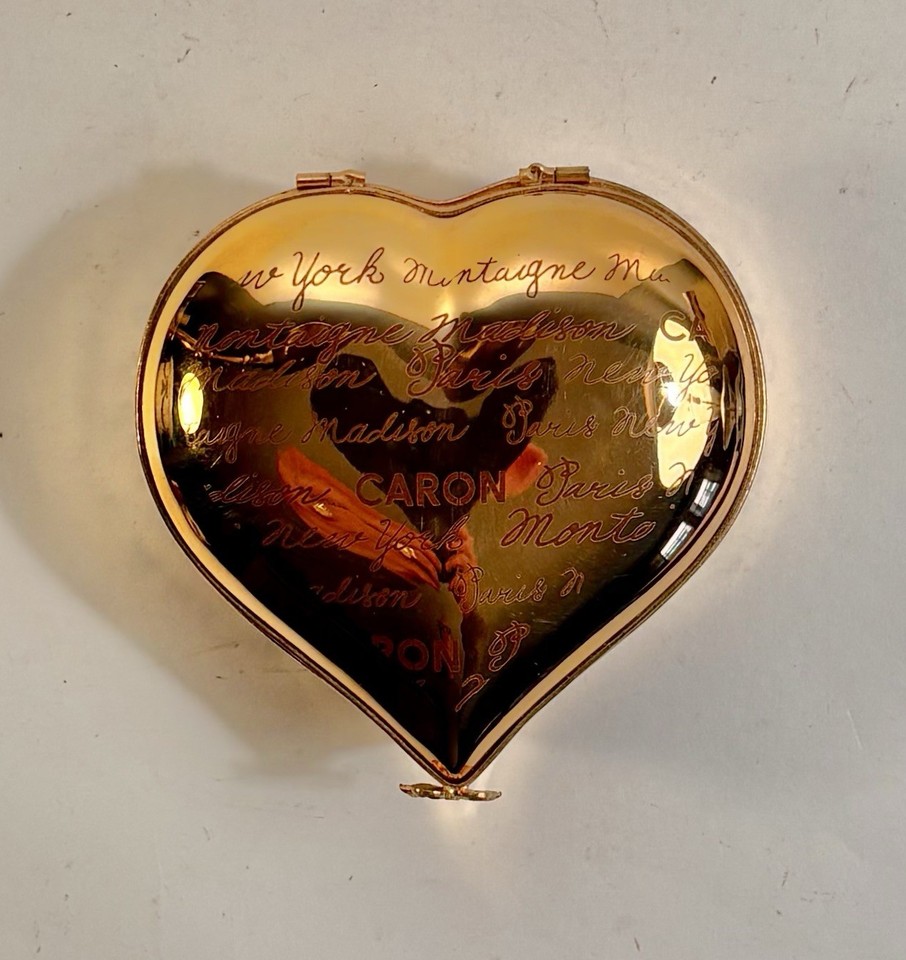 Coeur de Caron Artoria Limoges Heart Shaped Trinket Box Hand Painted In ...