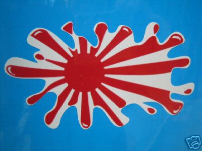 JAPANESE SPLAT Navy Flag Car stickers Mazda Honda R etc | eBay UK