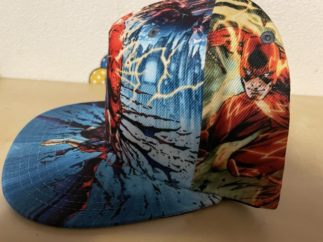 DC Comics The Flash Flashpoint Sublimated Print Adjustable Snapback Hat ...