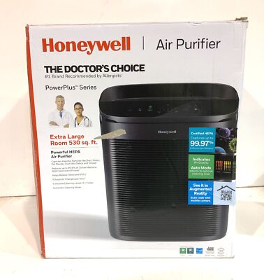 Honeywell PowerPlus True HEPA 530 sq. ft. Allergen Remover/Air Purifier ...