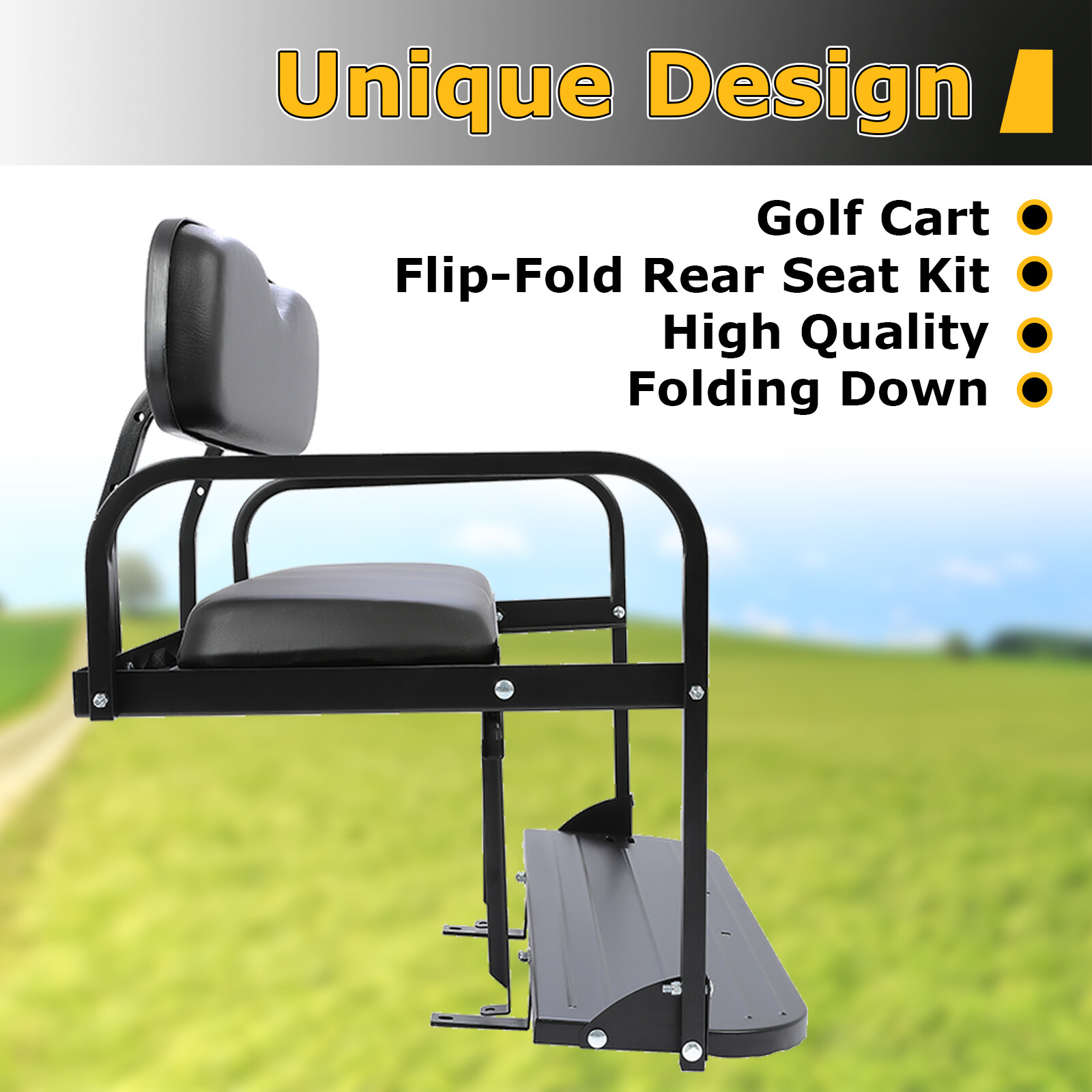 For Yamaha G2 G9 Gas/Electric Golf Cart Rear Flip Seat Kit Golf Cart ...