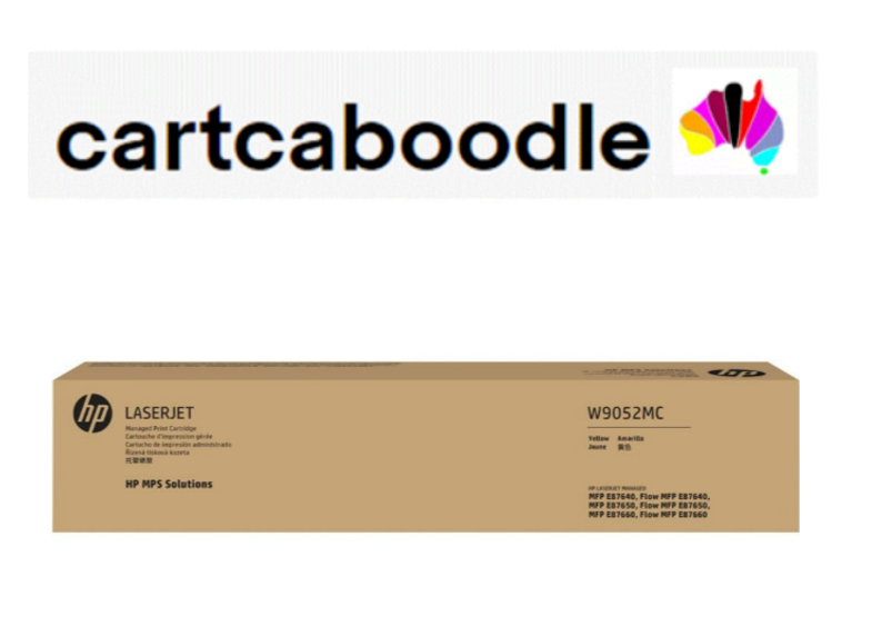 HP W9052MC GENUINE/ORIGINAL Yellow Toner - for E87640dn E87650dn ...