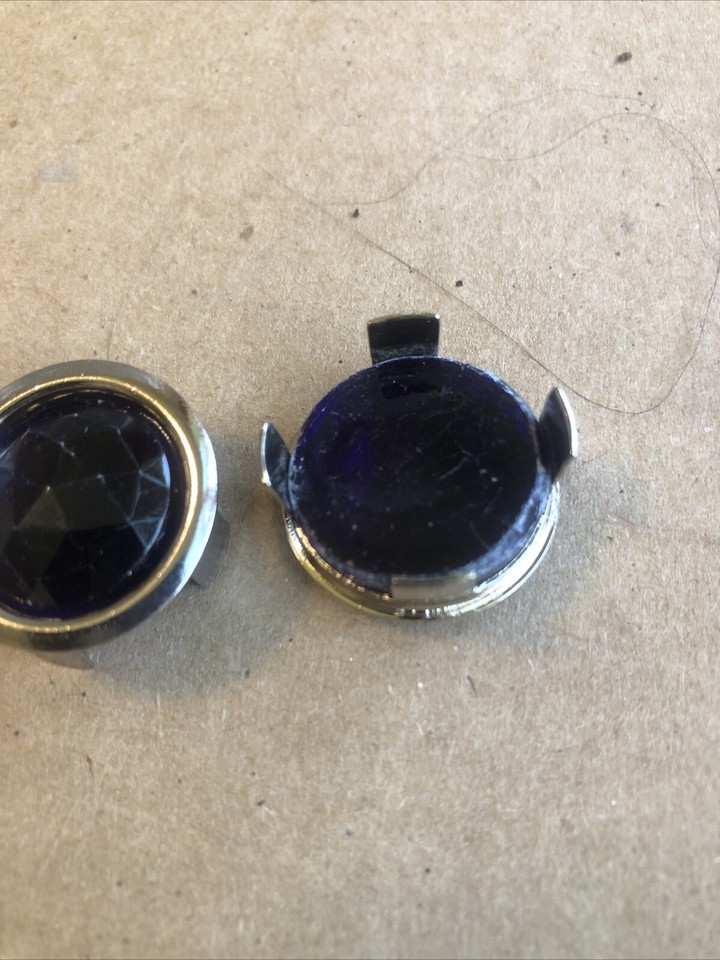 1930-50’s CHEVY FORD MOPAR BLUE DOT GLASS REFLECTORS PAIR VINTAGE | eBay
