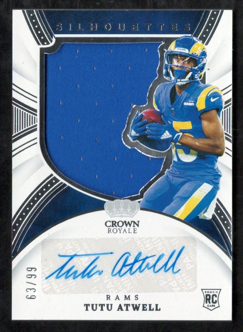 Tutu Atwell 2021 Crown Royale Silhouette Jersey Autographs /99 #22 ...
