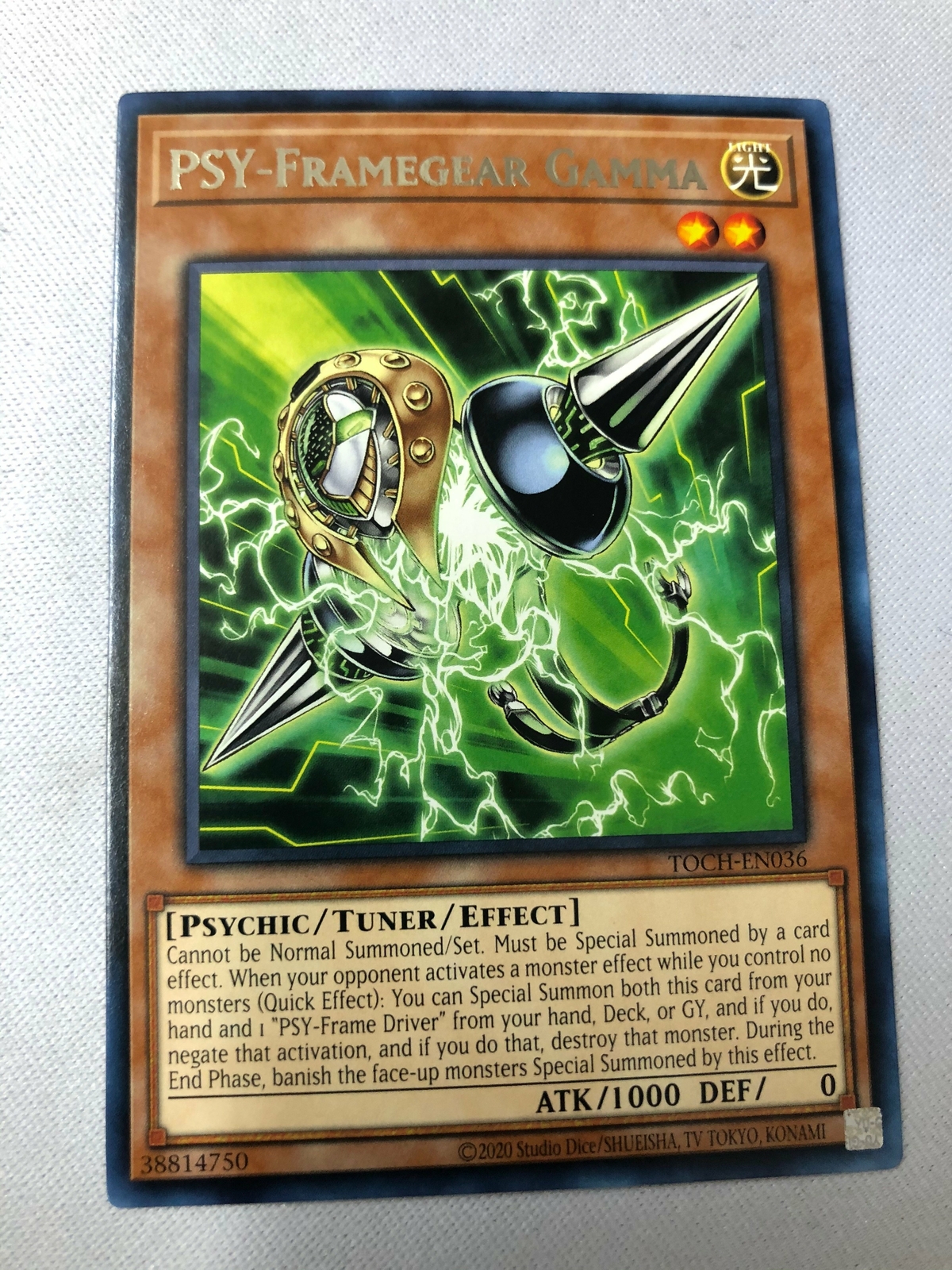 Yugioh PSY-Framegear Gamma TOCH-EN036 Rare Unlimited Edition NM | eBay