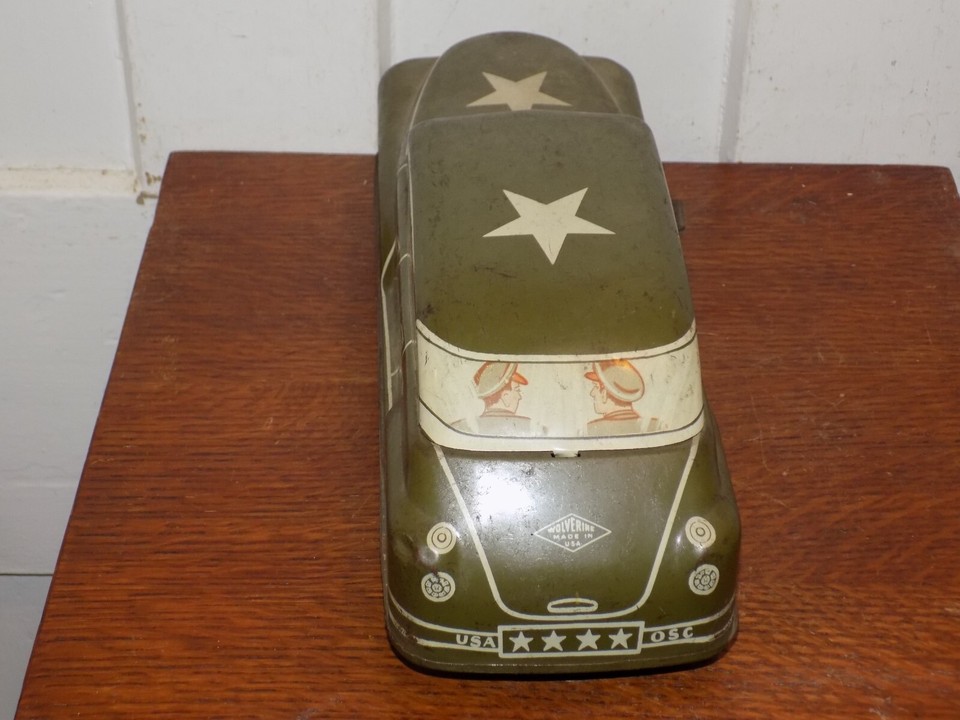 Vintage Wolverine U.S. Army Official Metal Army Toy Car | eBay