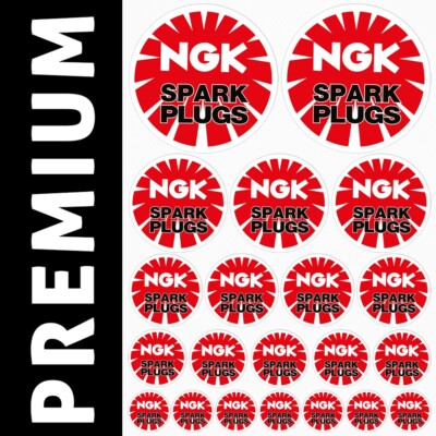 NGK - 21 Stickers Autocollants Adhésifs Vinyles Sponsors Auto Moto | eBay