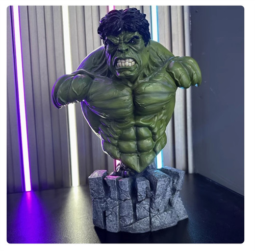 Marvel Incredible Hulk Bust Avengers Movie Iron Man Model 1:3 Green ...
