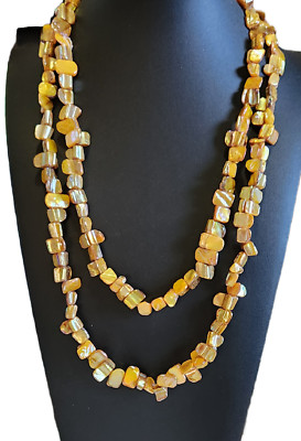 Yellow Shell Necklace -46 inches | eBay