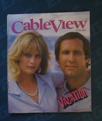 Cableview Magazine Regional TV Guide June 1984 Lampoon's Vacation Chevy ...