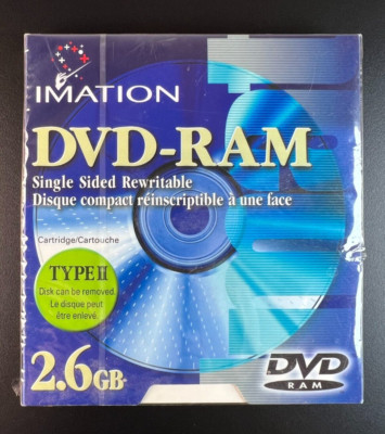 New Imation DVD-RAM Type II 2.6GB Single Sided 1x - Free Shipping | eBay