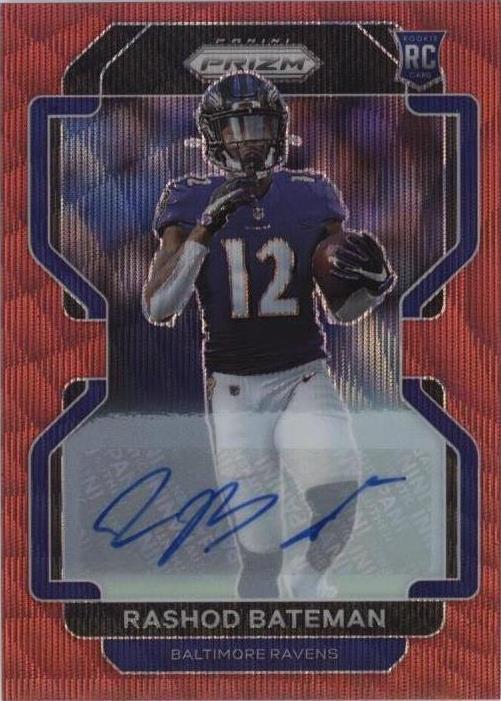 2021 Panini Prizm - Rookie Rashod Bateman #340 Red Wave Prizm ...