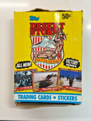 1991 Topps Desert Storm Trading Card 36ct Full Box Unopened Cards ...