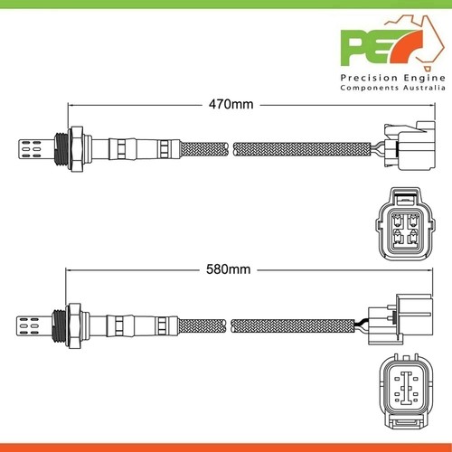 2x OEM Pre-Cat & Post-Cat Oxygen Sensors For Land Rover Discovery ...