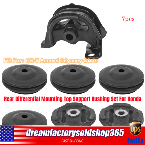 For Honda CR-V Accord 7pc Rear Differential Arm Mounting Bushing Top ...