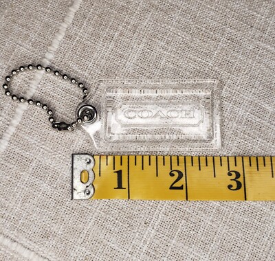 Coach Medium Replacement Purse Handbag Hang Tag - Clear Acrylic Plastic ...
