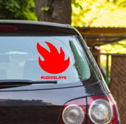 Audioslave Car Decal Vinyl Band Logo Glossy Bumper Sticker Soundgarden ...