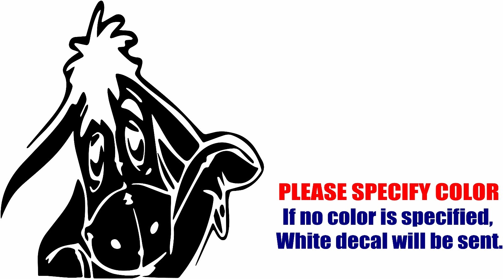 EEYORE WAVING Graphic Die Cut decal sticker Car Truck Boat Window ...