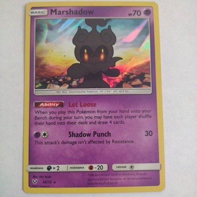 Pokemon TCG - Marshadow 45/73 - M - HOLO - Shining Legends - Same Day ...