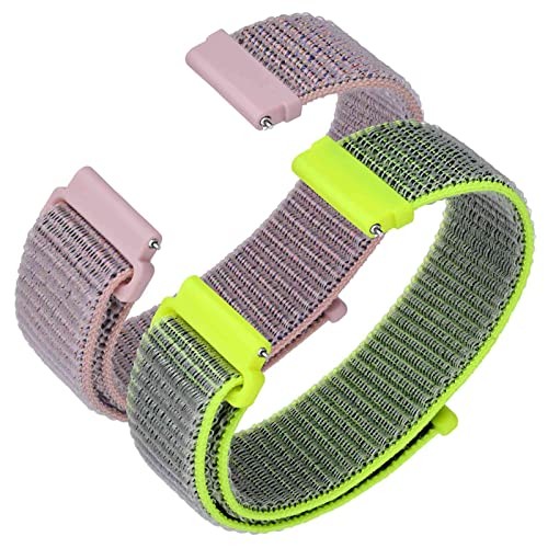 Nylon Sport Loop Watch Bands, 2 Packs Quick Release Adjustable Strap ...