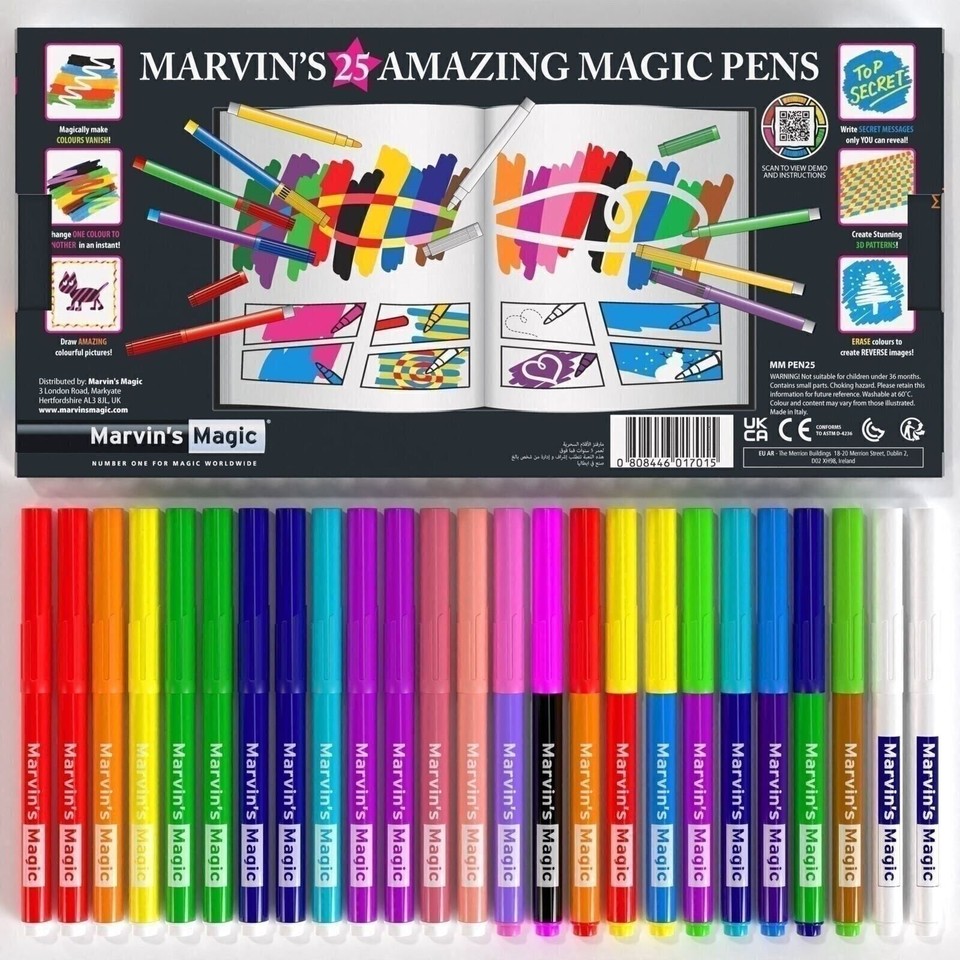 Marvin's Magic - 25 Amazing Magic Pens | Colored Pens | Art Supplies ...