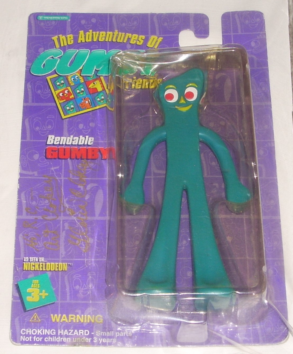 Trendmasters 6" Gumby Toy Figure Signed by Creator Art Clokey & Gloria ...