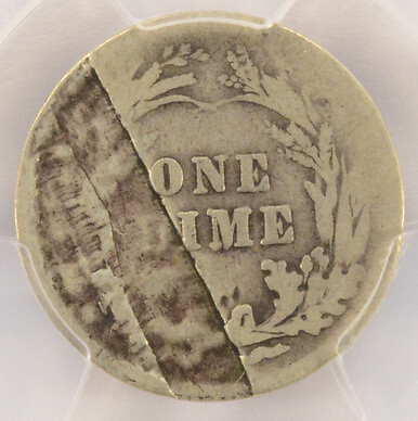1912-X 10c Barber Dime 30% Split After Strike Reverse PCGS G4 | eBay