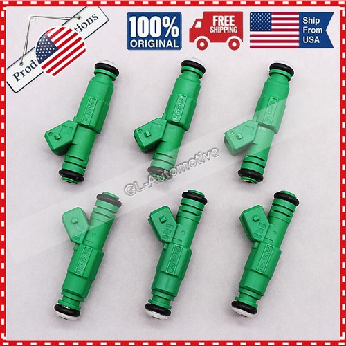 New Set (6) 42LB EV1 Fuel Injectors for FORD GMC BMW V6 3.8L Turbo SHO ...