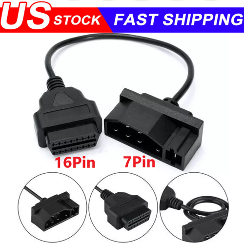 For Ford Engine Repair Tool 7 Pin OBD1 to OBD2 Cable Adapter Code ...